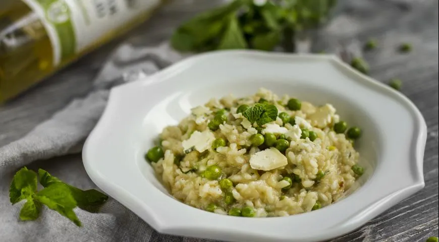 Reteta Risotto cu mazăre și mentă - Retete.md